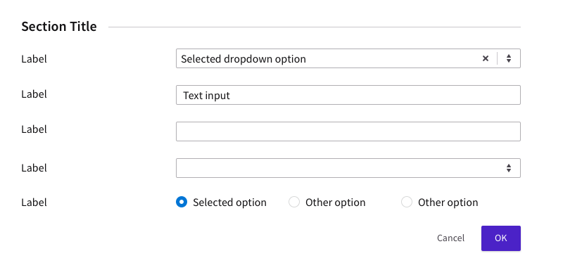 Data Entry - Patterns | Appway Design System