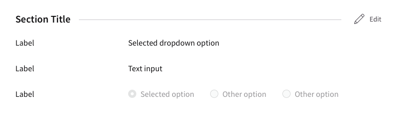 Data Entry - Patterns | Appway Design System